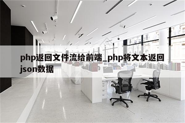 Php返回文件流给前端php将文本返回json数据 陕西卓智工作室
