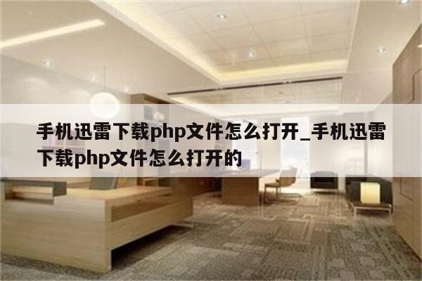 手机迅雷下载php文件怎么打开手机迅雷下载php文件怎么打开的 陕西卓智工作室
