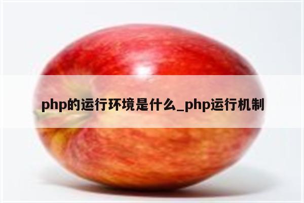 Php的运行环境是什么php运行机制 陕西卓智工作室