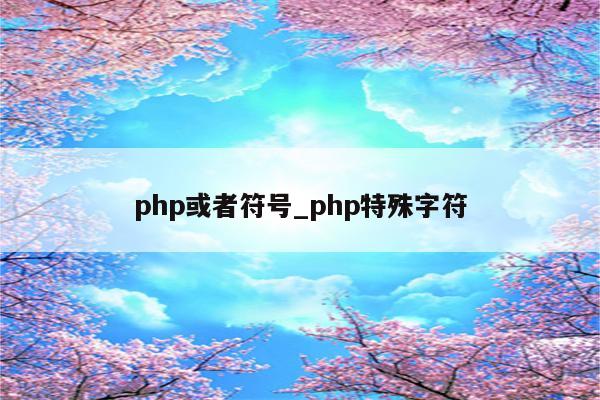 Php或者符号php特殊字符 陕西卓智工作室